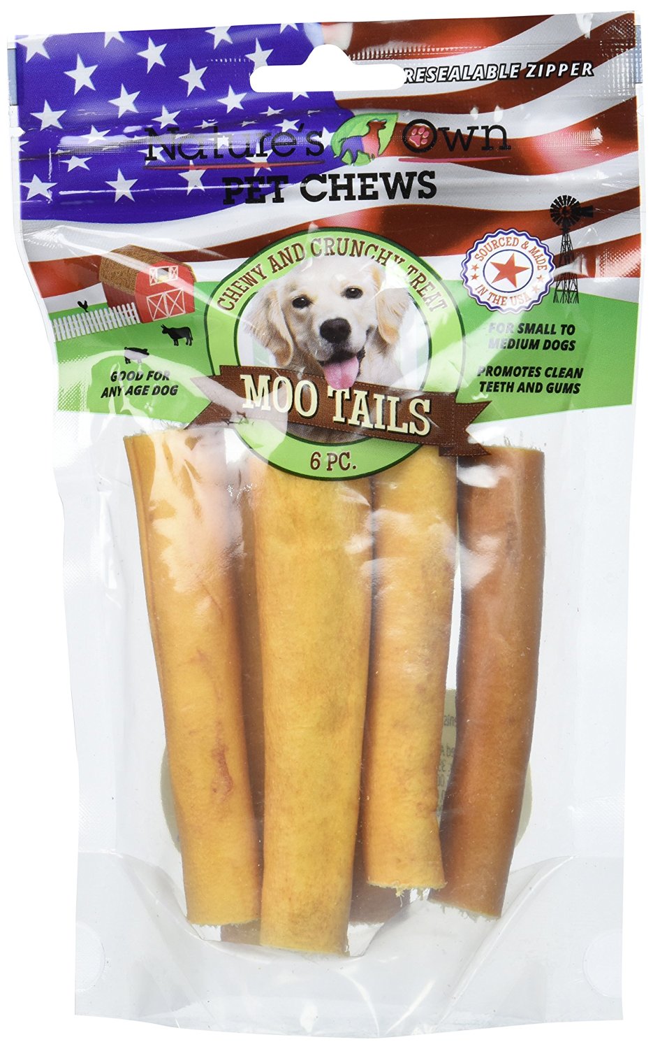 Best Buy Bones Nature's Own Moo Tails Pet Chews 6pc. Bag