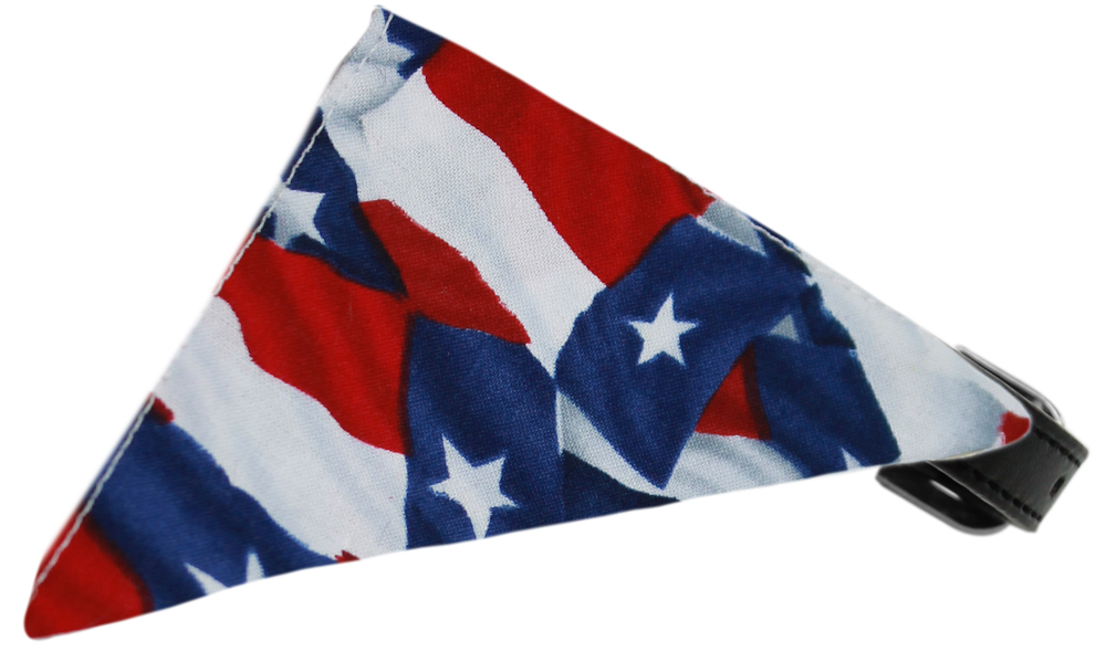 Texas Flag Bandana Pet Collar Black