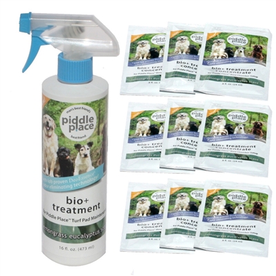 Piddle Place™ Pet Potty Bio+ Concentrate (9-Pack) & Turf Treatment