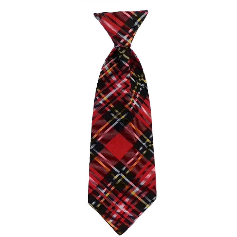 Red Stewart Long Tie by Huxley & Kent