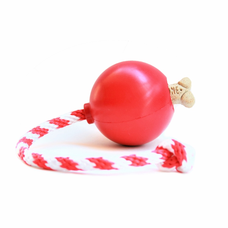SodaPup USA-K9 - Natural Rubber Cherry Bomb Chew Toy - Tug Toy ...