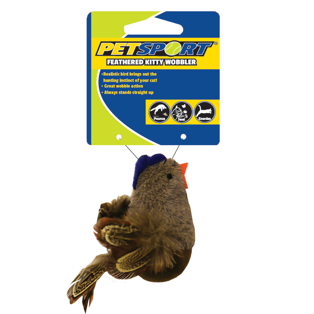 Feathered Kitty Wobbler (Assorted)