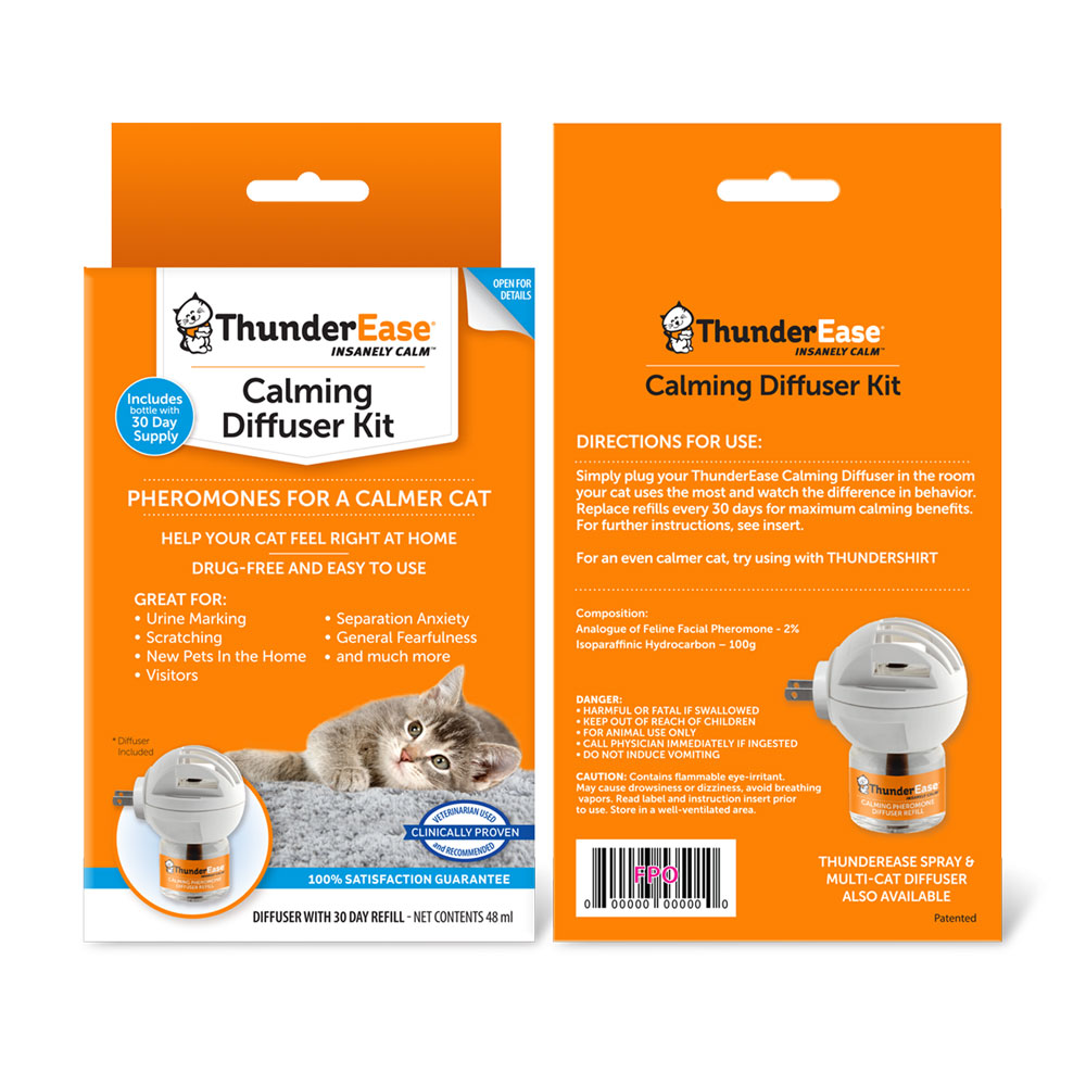 ThunderEase Cat Calming Diffuser Kit W/1 Refill