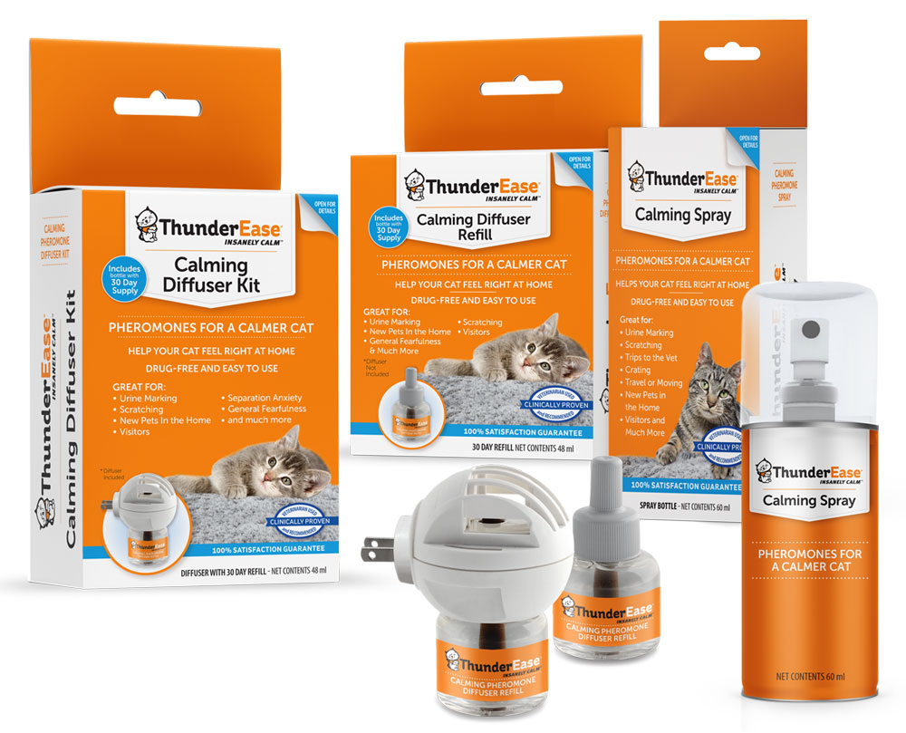 ThunderEase Cat Calming Diffuser Kit W/1 Refill