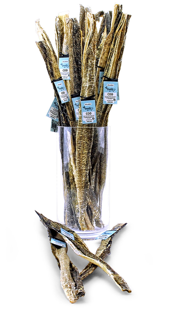 Icelandic+ Cod Long Skin Sticks 18-22" - 20-Count Bulk Bag