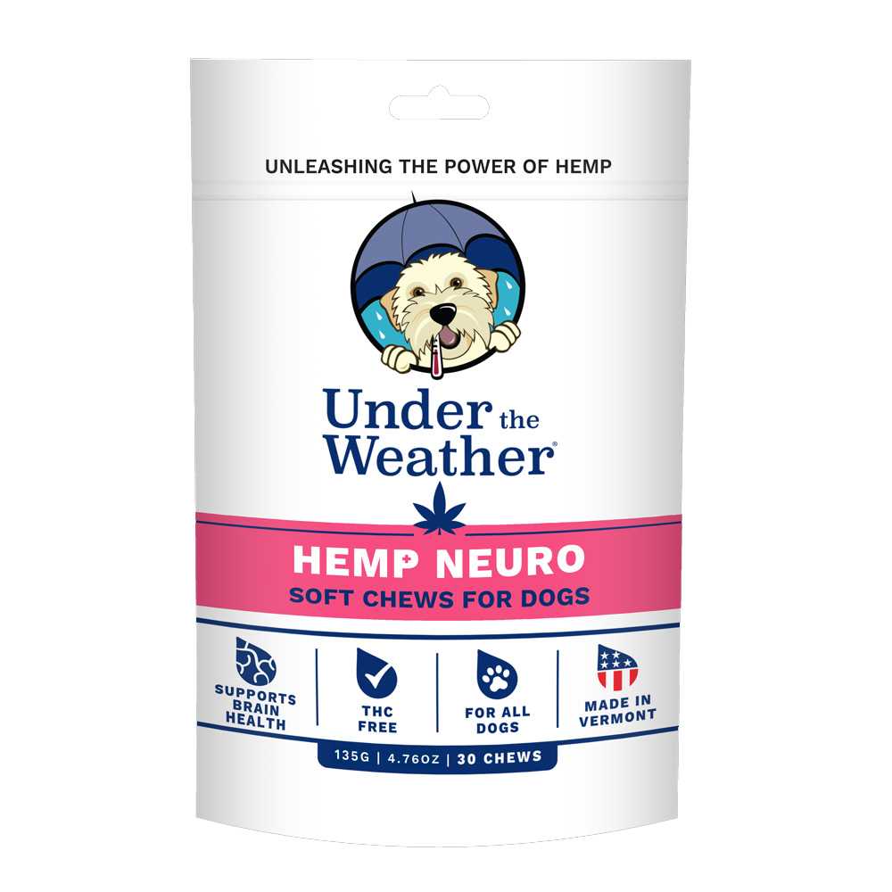 Hemp Neuro Soft Chews for Dogs by Under the Weather