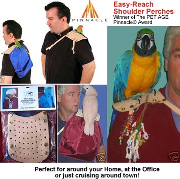 Easy Ride Bird Shoulder Perch with Droppings Pouch
