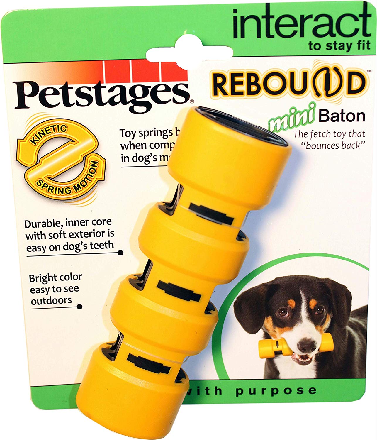 Petstages Rebound Mini Baton Dog Toy- While Supplies Last