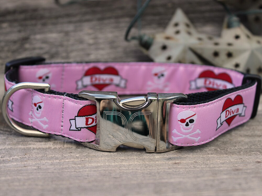 Valentine Collar Silver Metal Buckles