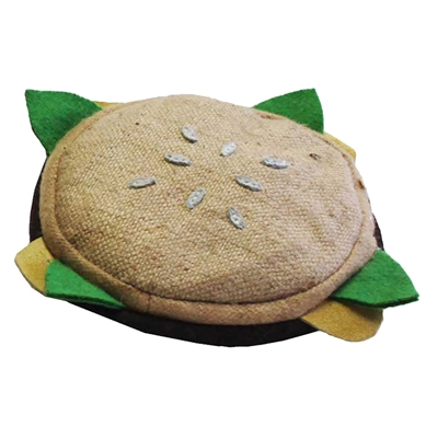 Aussie Naturals® Brunchies Burger Dog Toy W/ Squeaker & Filled W ...