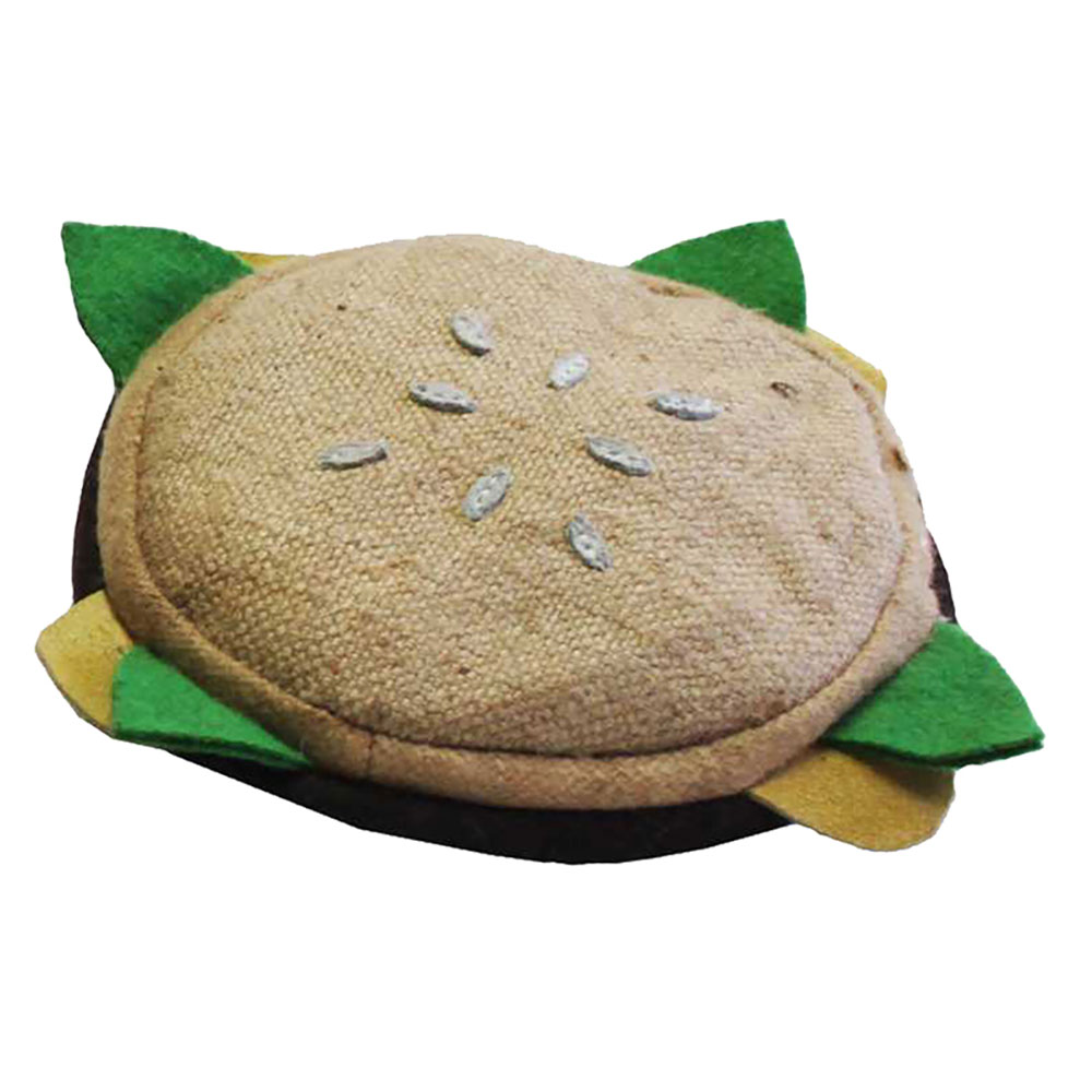 Aussie Naturals® Brunchies Burger Dog Toy W/ Squeaker & Filled W ...