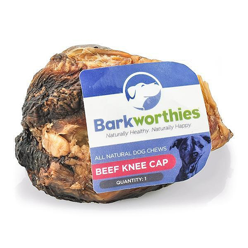 Barkworthies Beef Knee Cap-Sold as whole case of 15