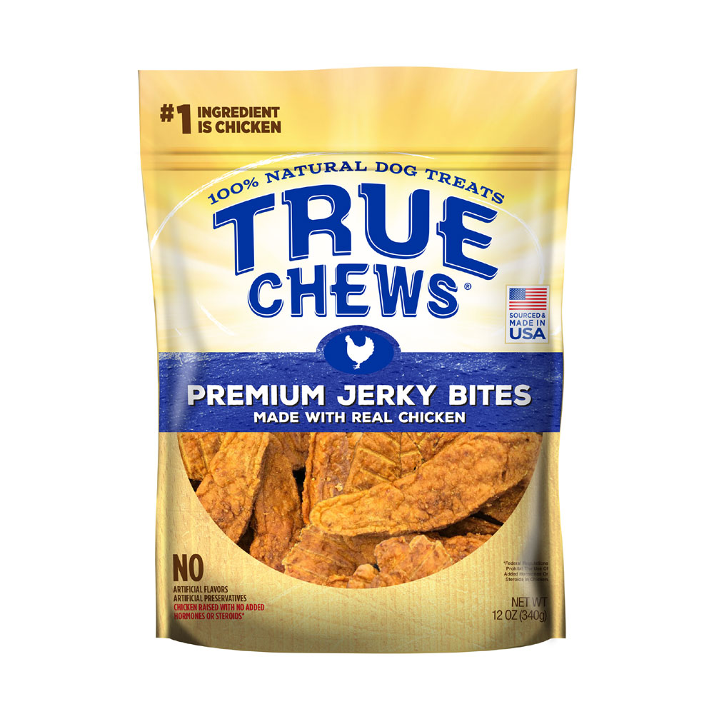 True Chews Premium Jerky Bites Made with Real Chicken 12oz