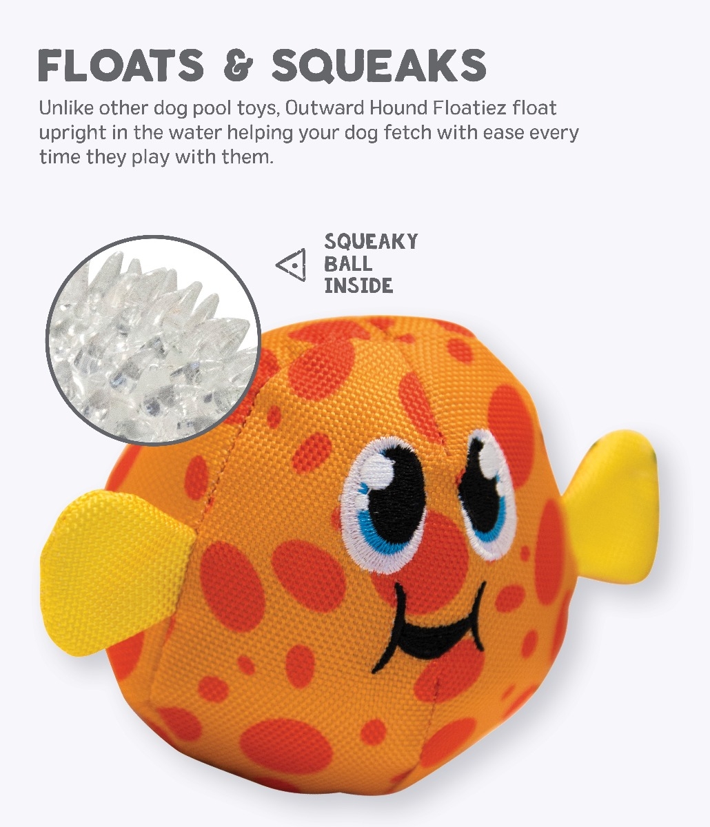 Floatiez Puffer Fish Toy - Orange
