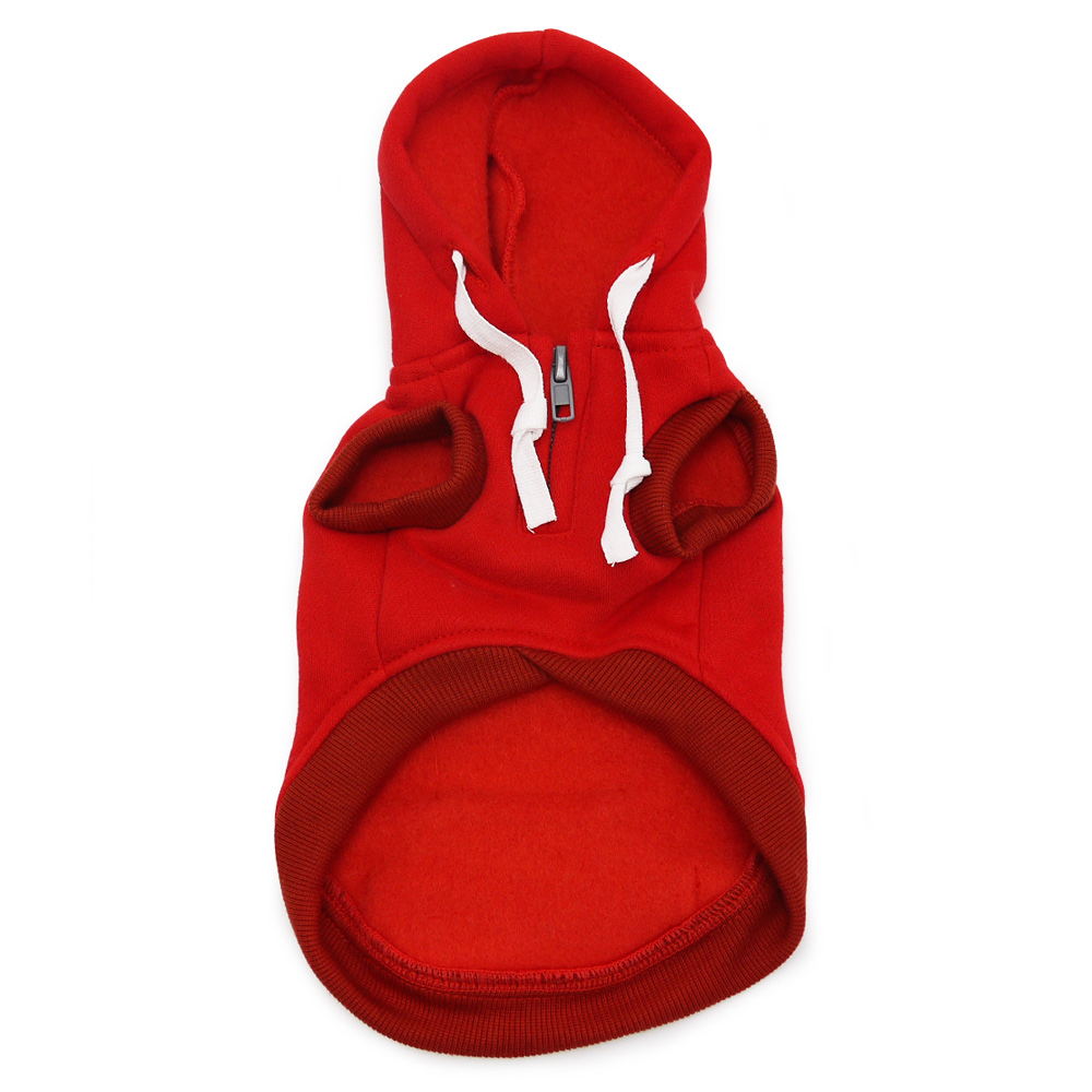 Drawstring Hoodie Red
