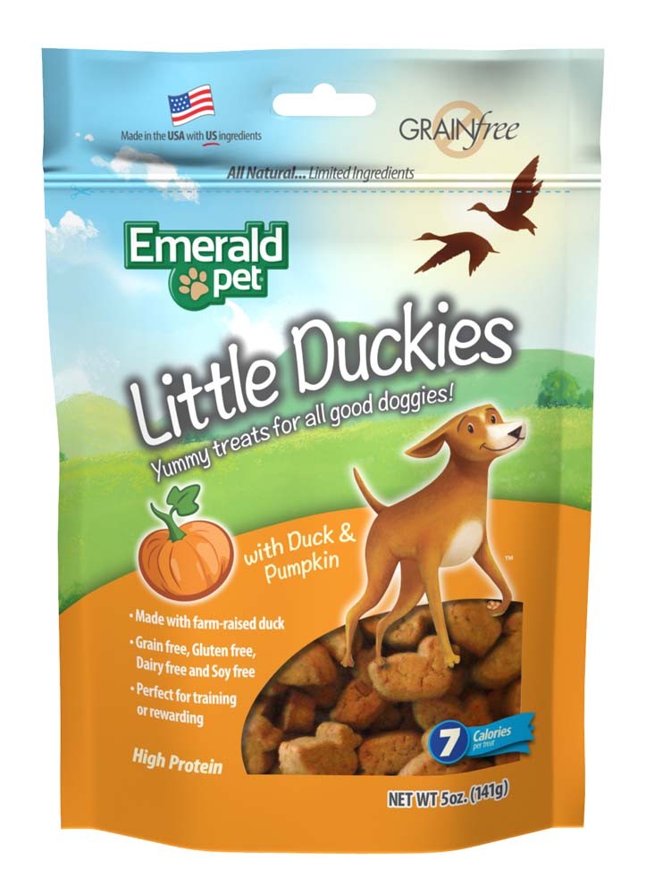 EMERALD PET LITTLE DUCKIES AND PUMPKIN DOG TREATS 5OZ