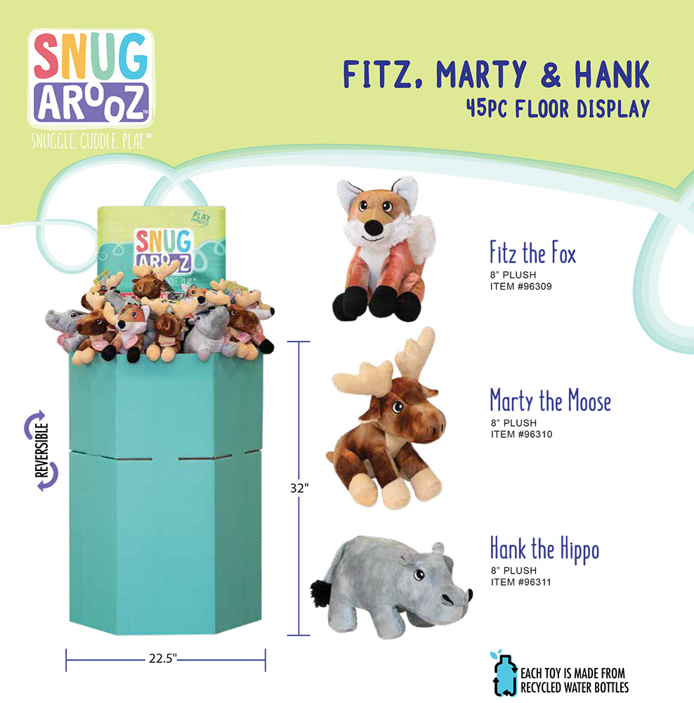 Fitz, Marty & Hank (Fall Creatures) - 45pc Floor Display