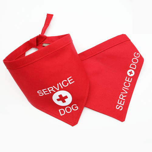Service Dog Linen Dog Bandana