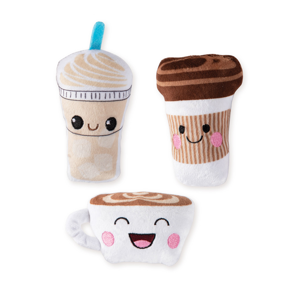Coffee - 3Pcs Small Dog Toy Set