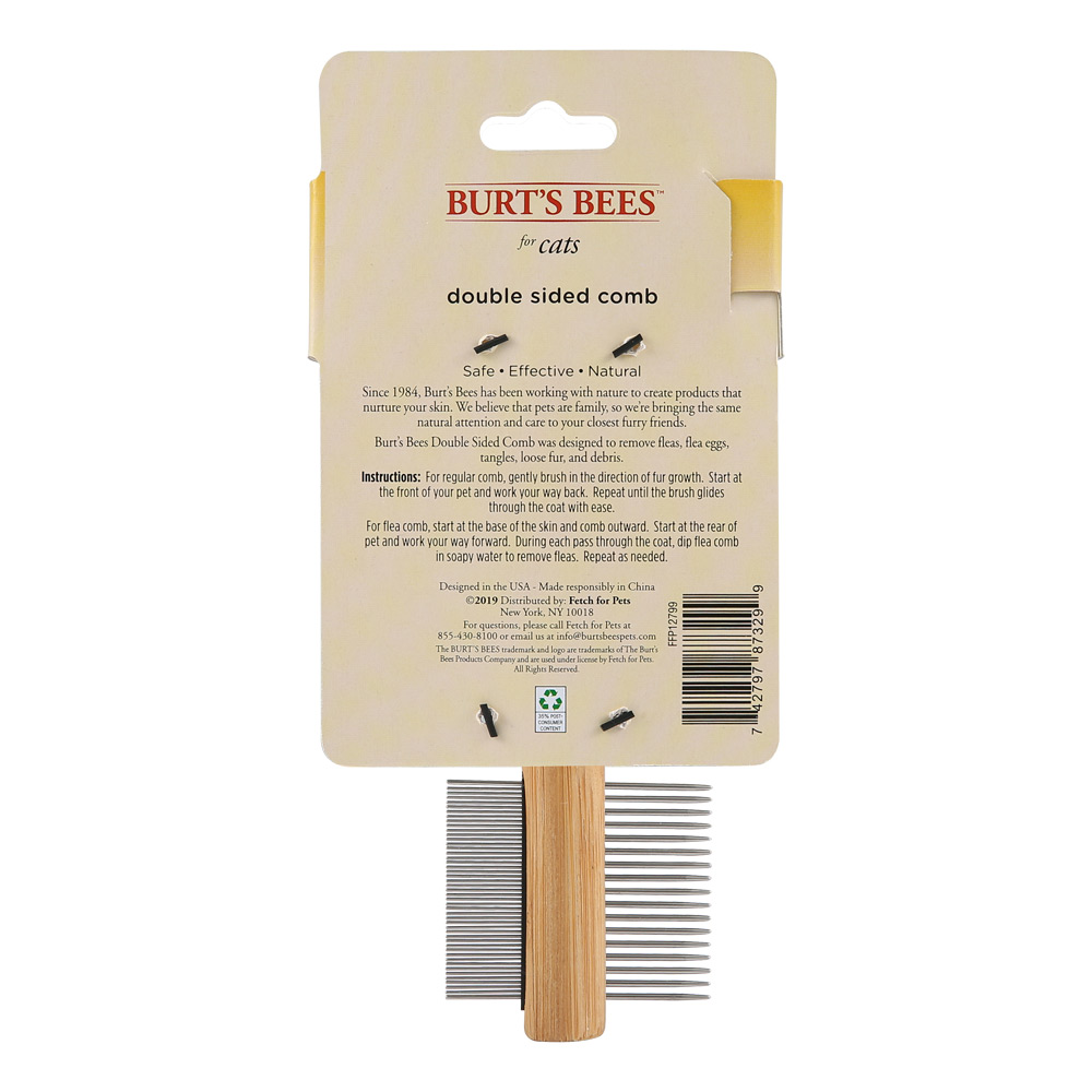 Burt's Bees Cat Double Sided Comb