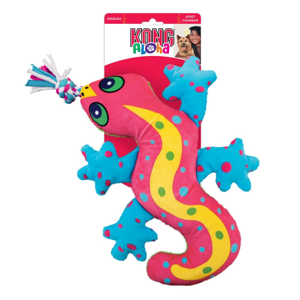 KONG® Aloha Gecko Dog Toy