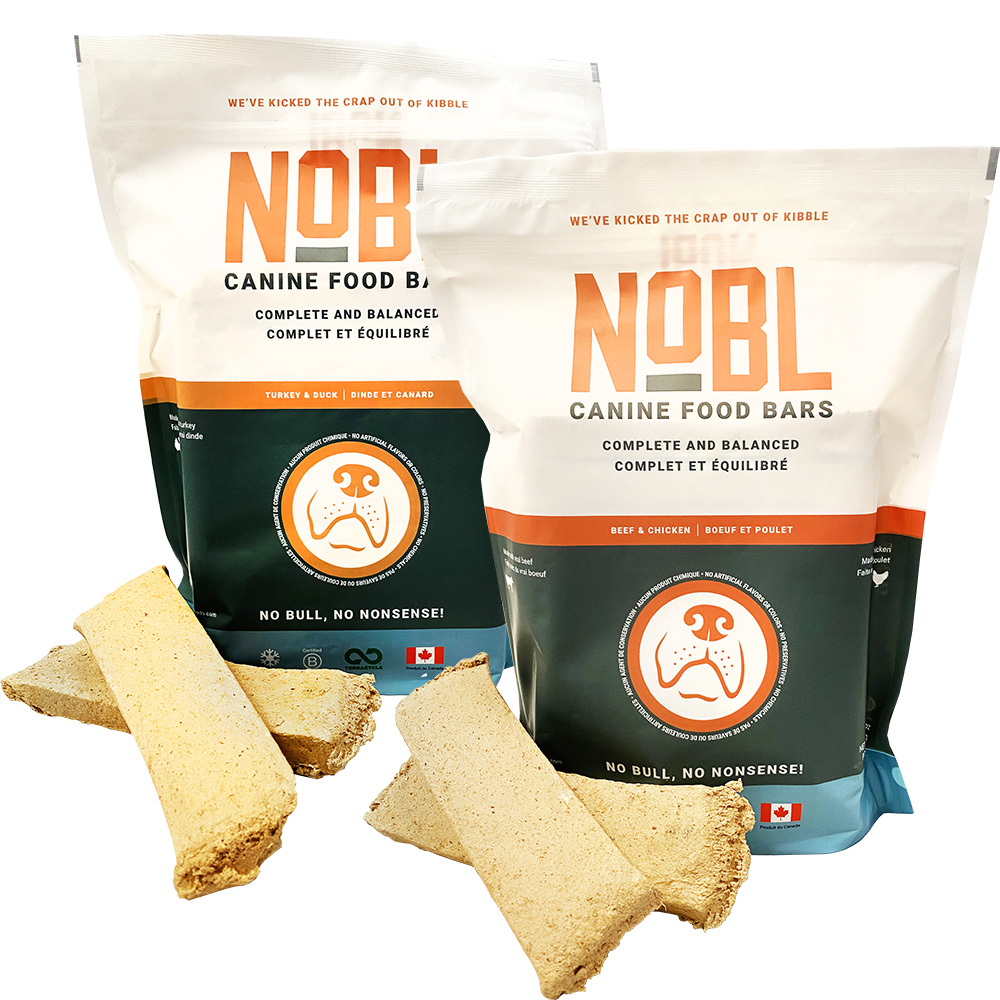 Freeze Dried Canine Food Bars by NOBL