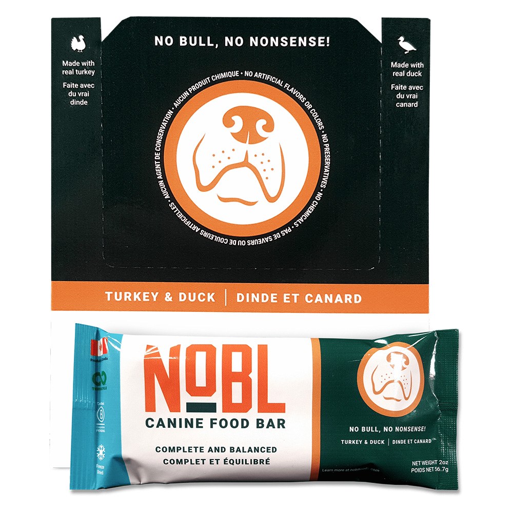 Freeze Dried Canine Food Bars by NOBL