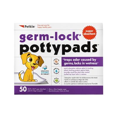 Petkin Germ-Lock Potty Pads 50 Count