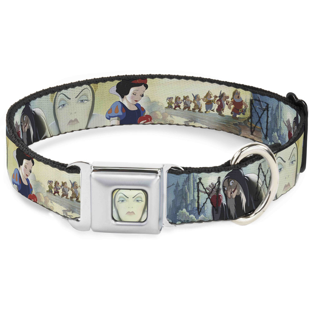 Evil Queen Face CLOSE-UP Full Color Seatbelt Buckle Collar - Snow White ...