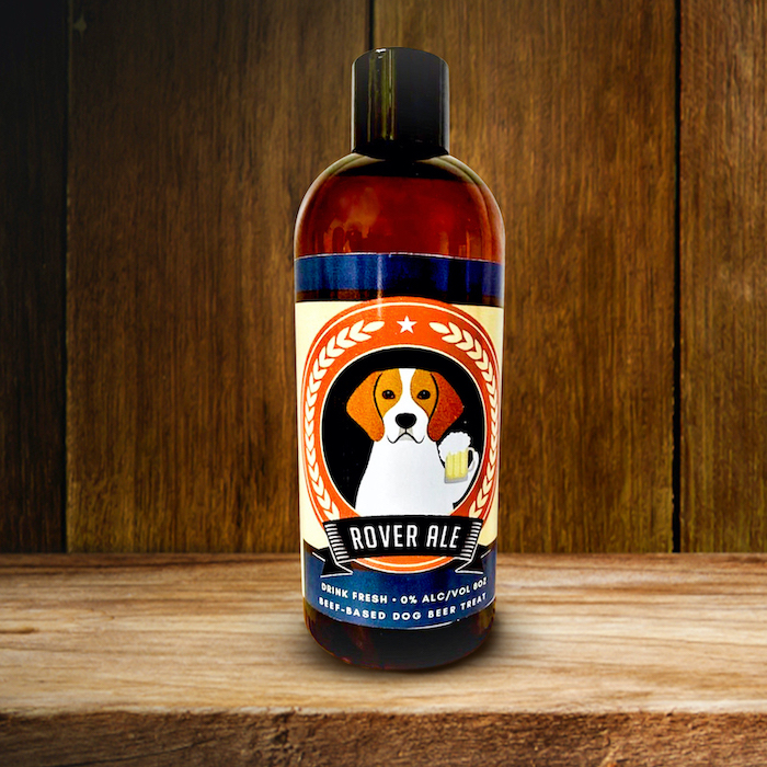 Dog Beer Treat "Rover Ale" 8oz Bottle
