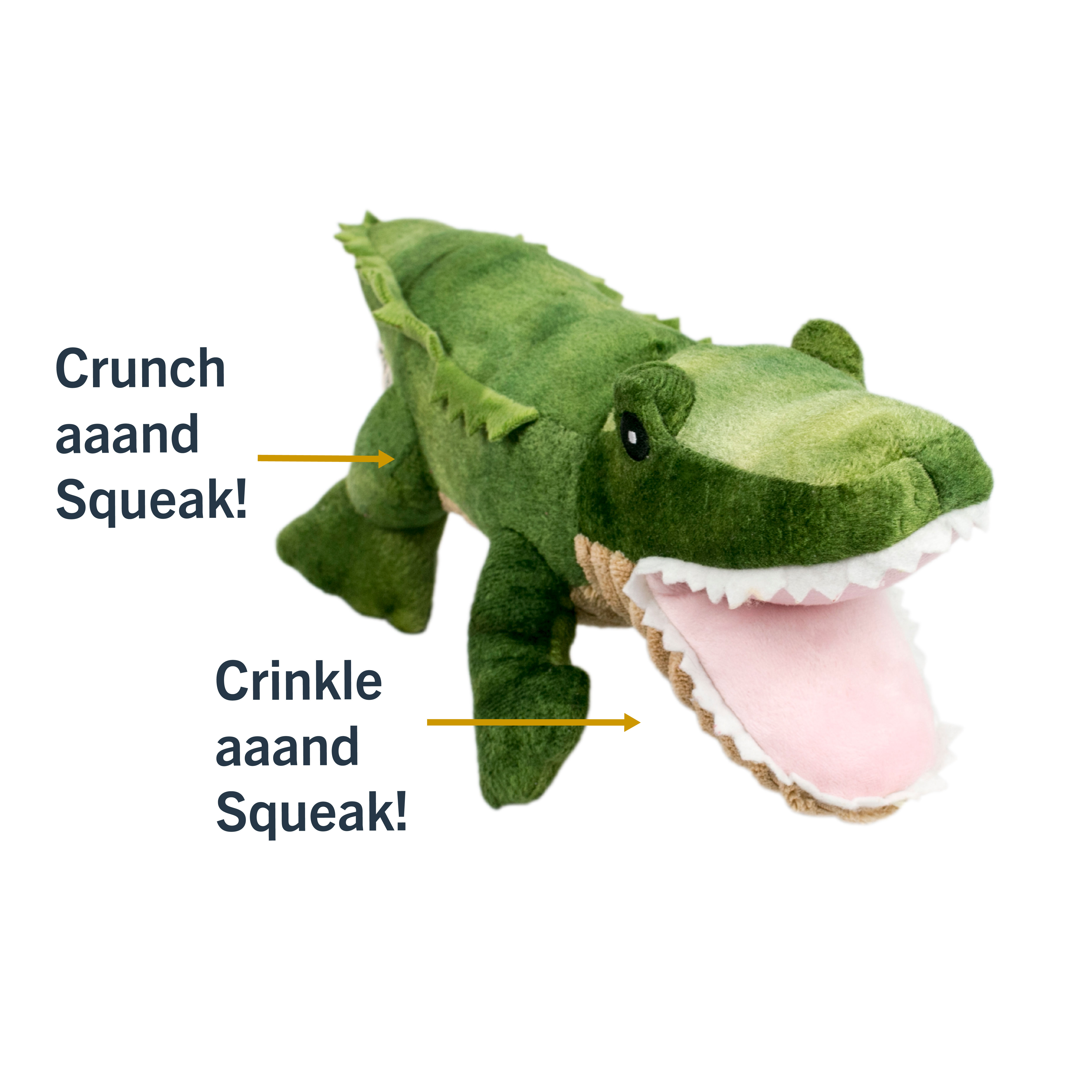Tall Tails Crunch Gator Toy, 15"