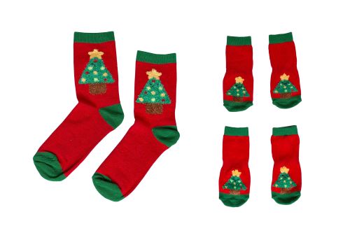 Human and Dog Sock Set Holiday Tree by Pearhead