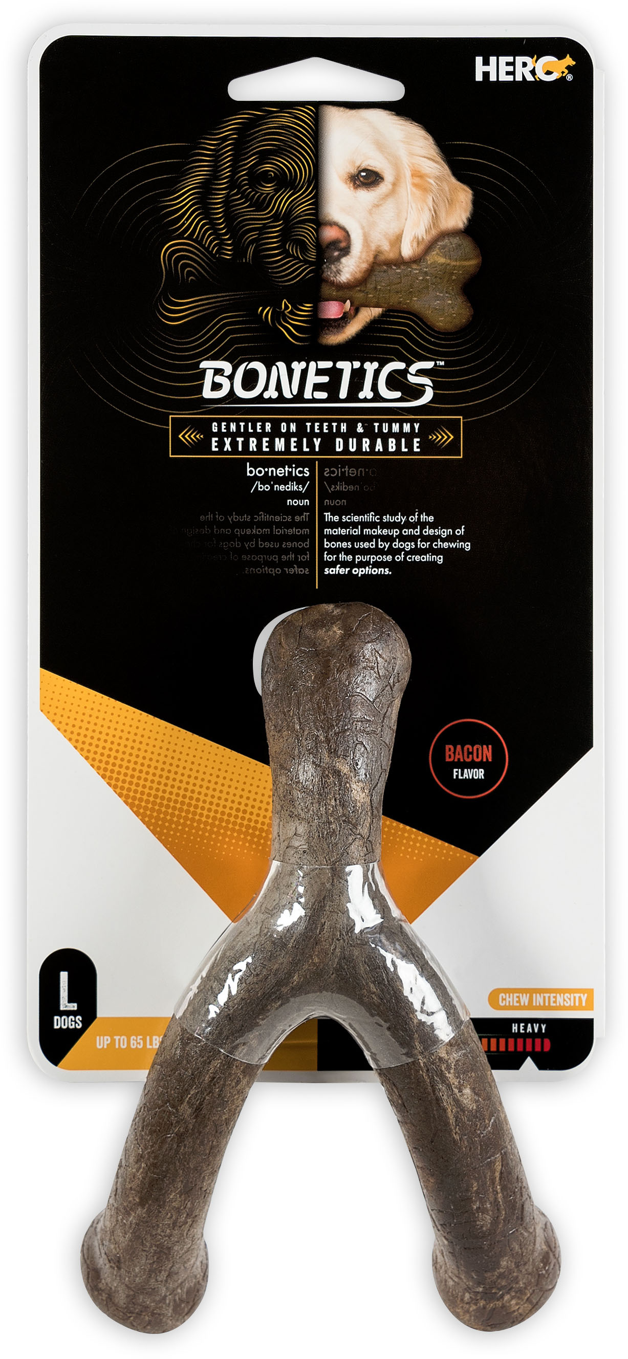 Bonetics Wishbone - Bacon Flavor (Various Sizes)