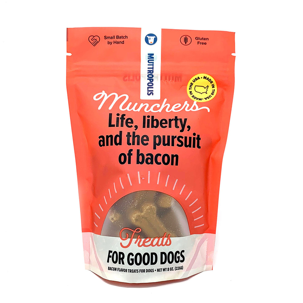 Muttropolis Bacon Mutt Munchers Dog Treats