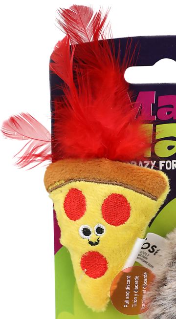Mad Cat® Pizza Hog With Catnip & Silvervine Cat Toy 2-Pack