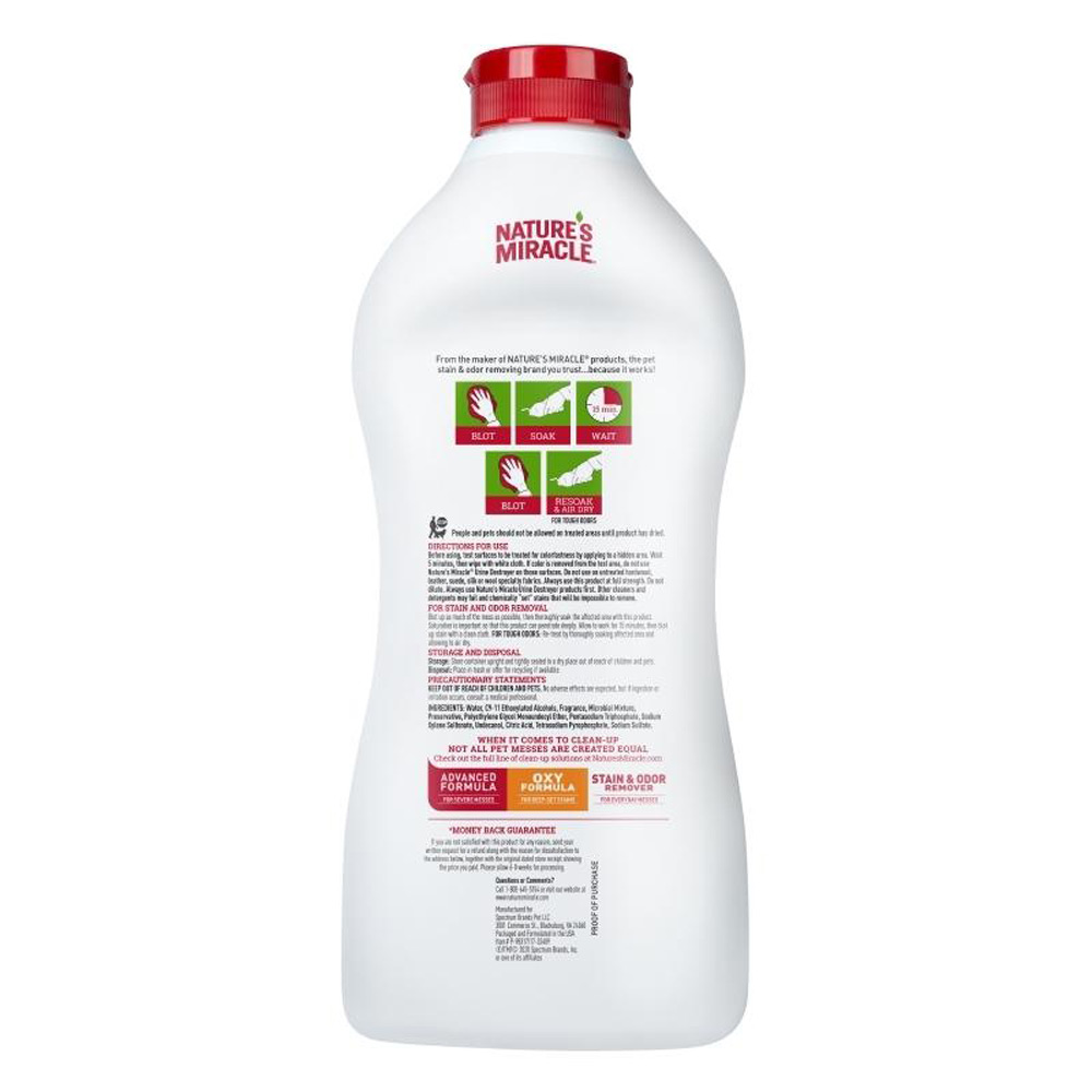 Nature's Miracle Urine Destroyer for CATS - Pour 32 oz.