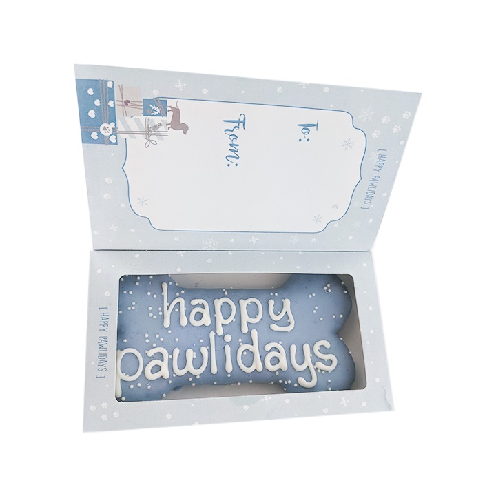 Bosco & Roxy's | Prepackaged Happy Pawlidays 6 Inch Bone Card Box ...