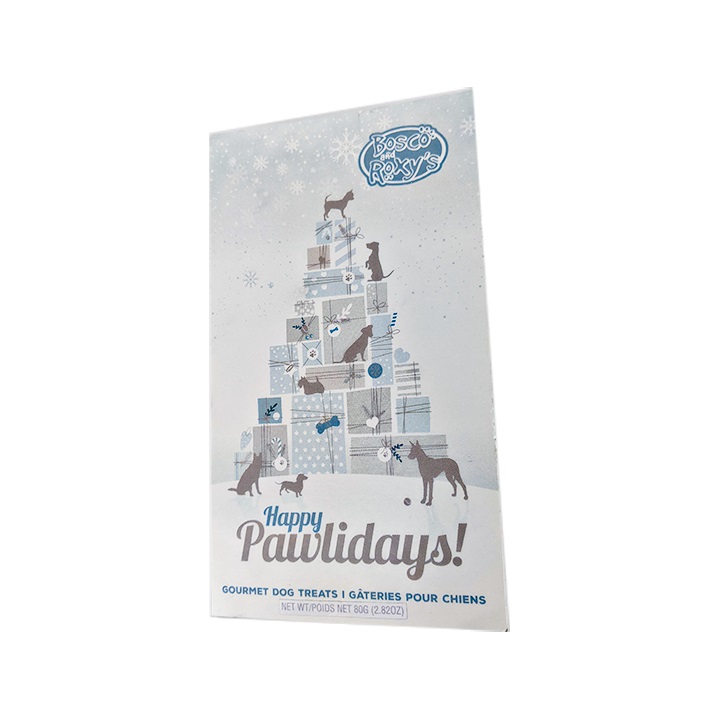 Bosco & Roxy's | Prepackaged Happy Pawlidays 6 Inch Bone Card Box ...