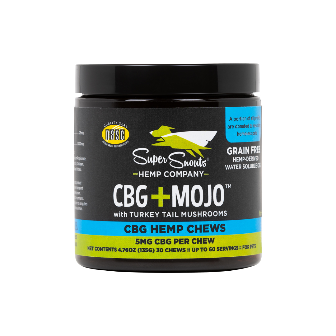 Grain Free CBG+Mojo 5mg Water Soluble Hemp Chews 30ct.