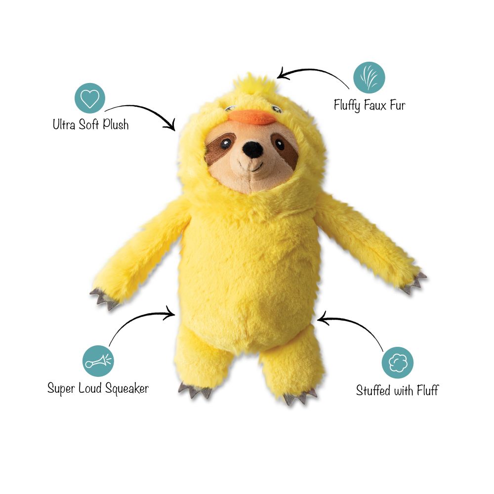 Chicks Dig It Plush Dog Toy