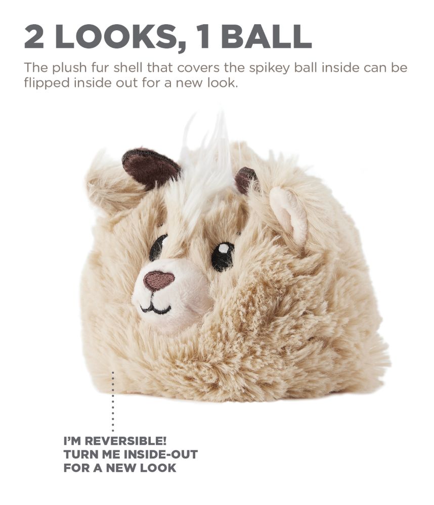 Outward Hound Reversi-Balls Antelope Spike Ball Dog Toy Inside ...