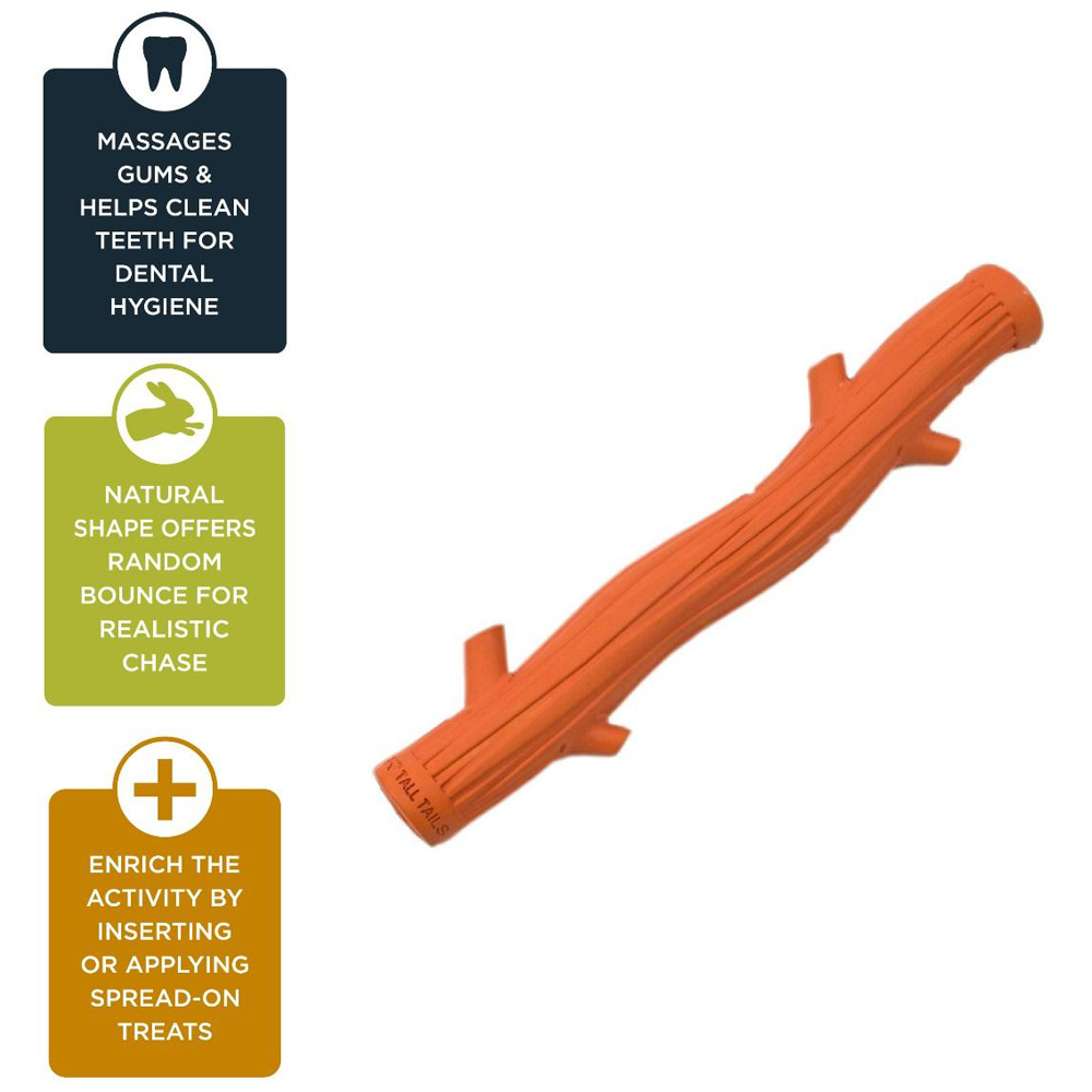 Tall Tails Rubber Stick Toy 12"