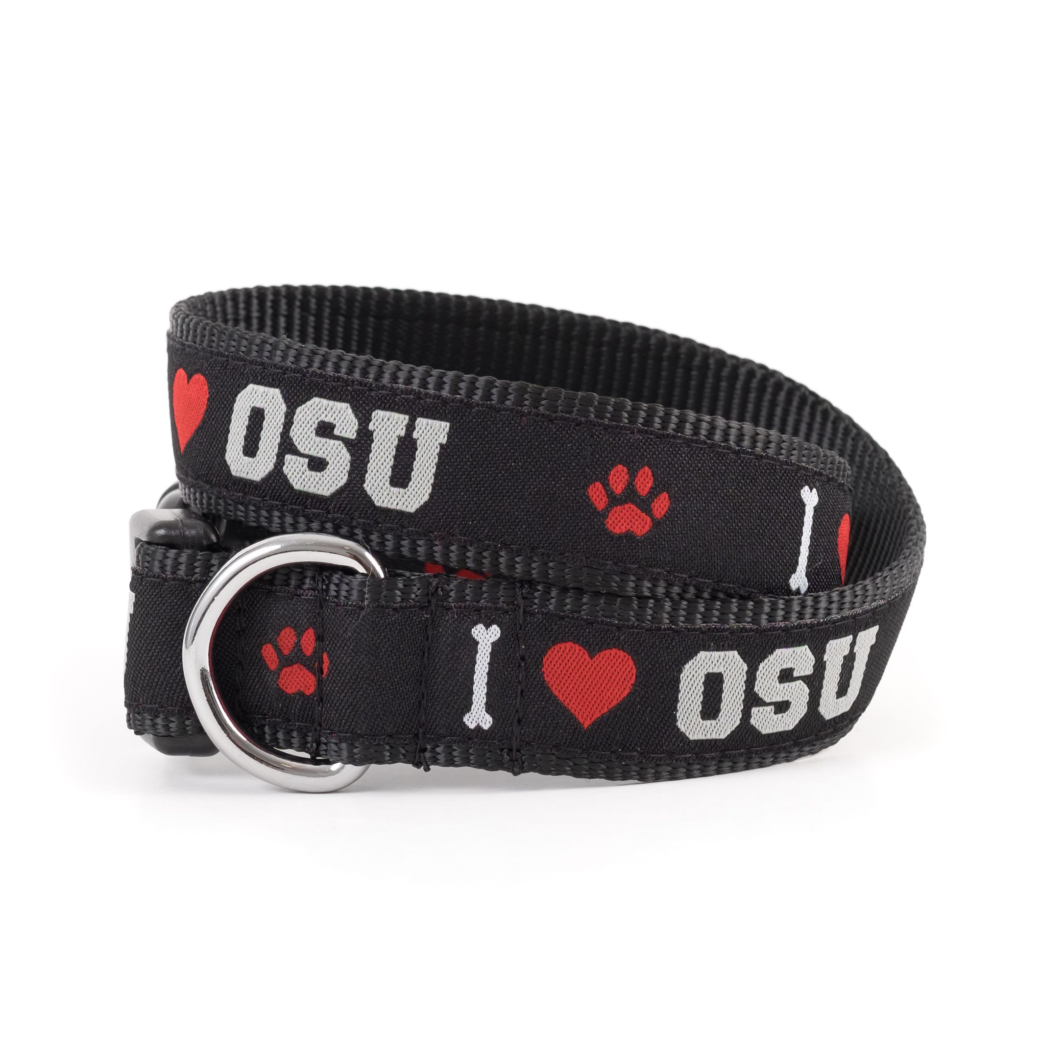 Ohio State I Heart OSU Dog Collar