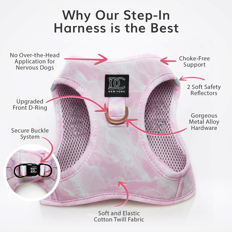 The Luxury Step-In Harness - Anything But Basic Black