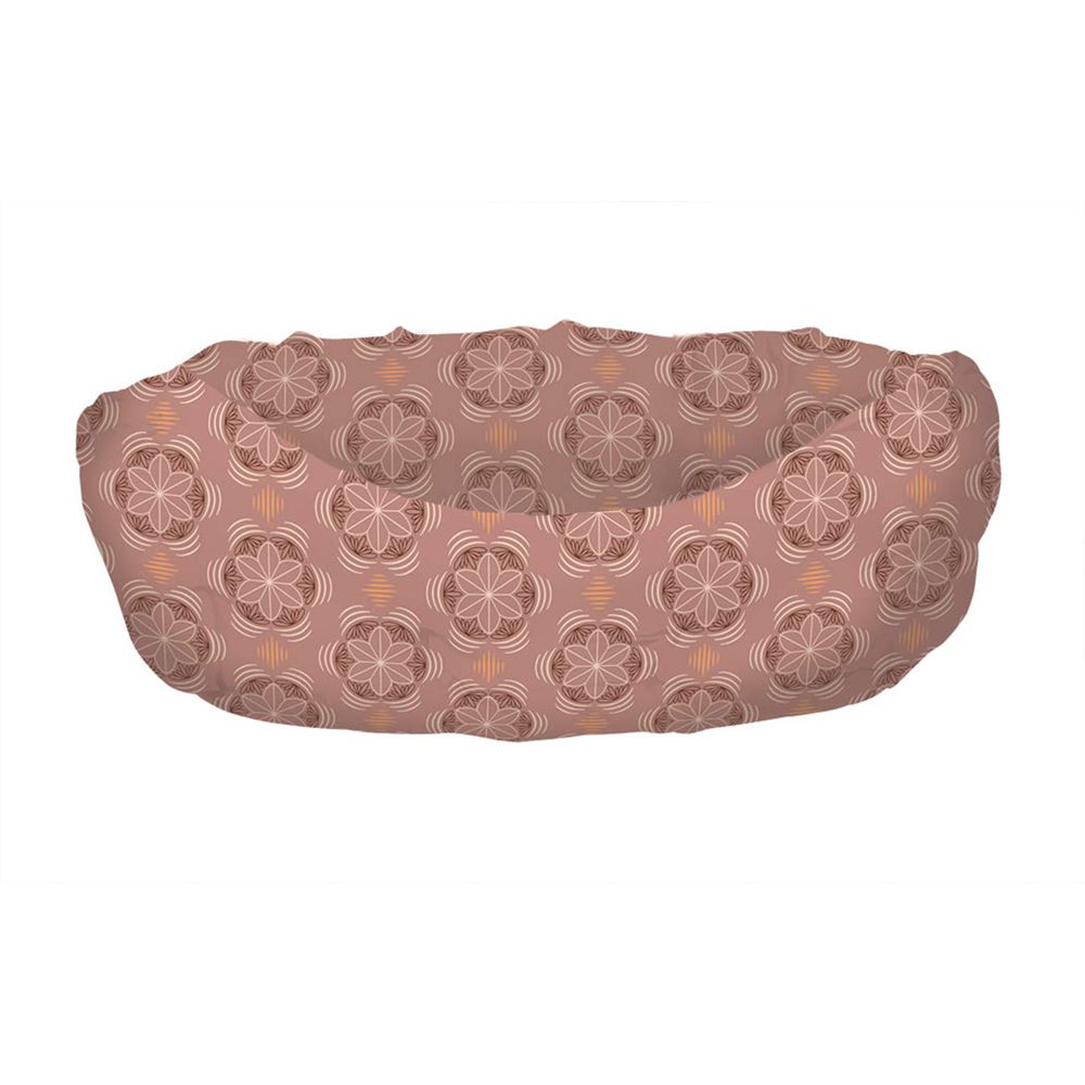 JT Star Tile Mauve Round Cuddler Pet Bed