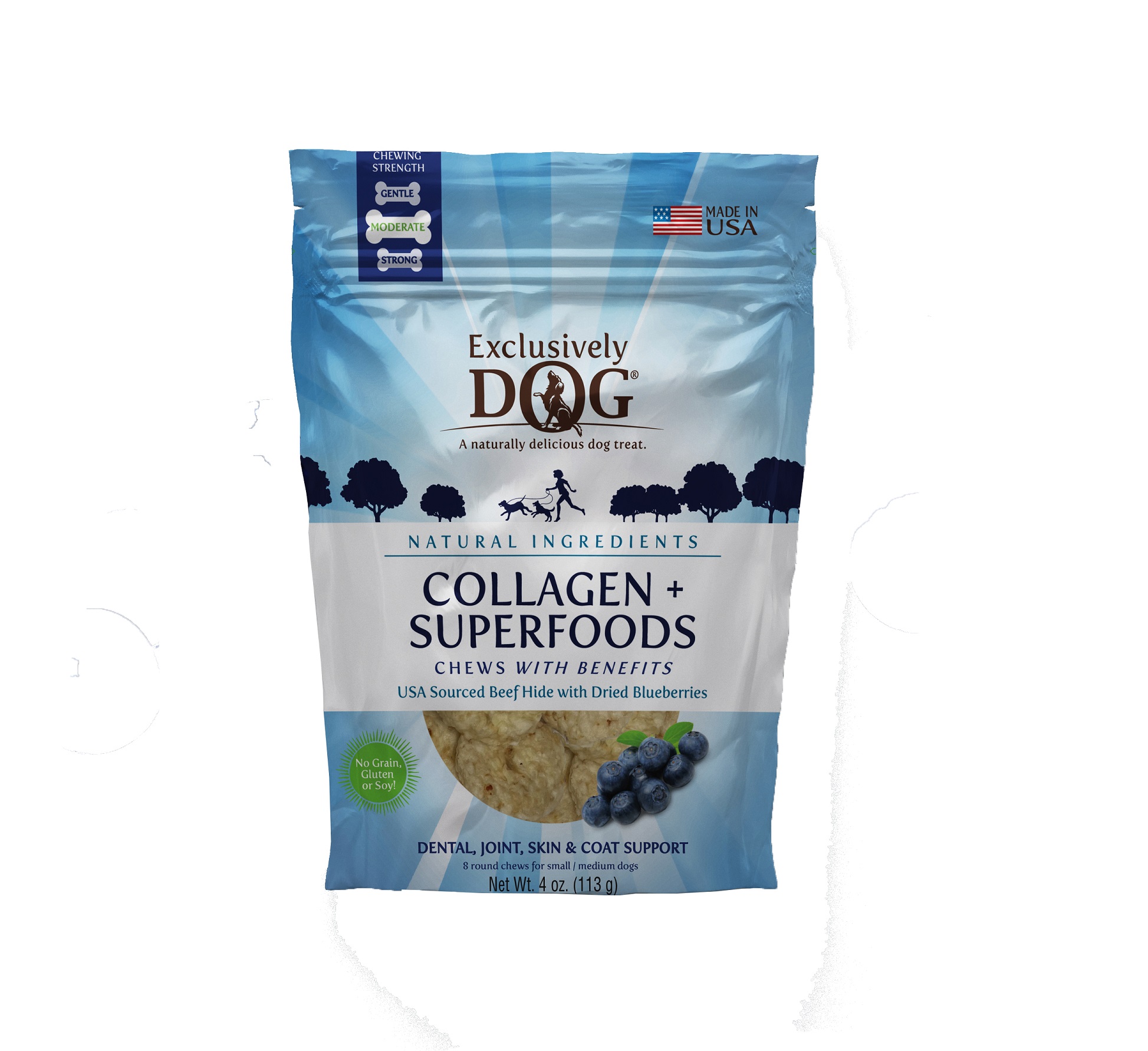 Collagen + Superfood Chews with Benefits - Blueberry