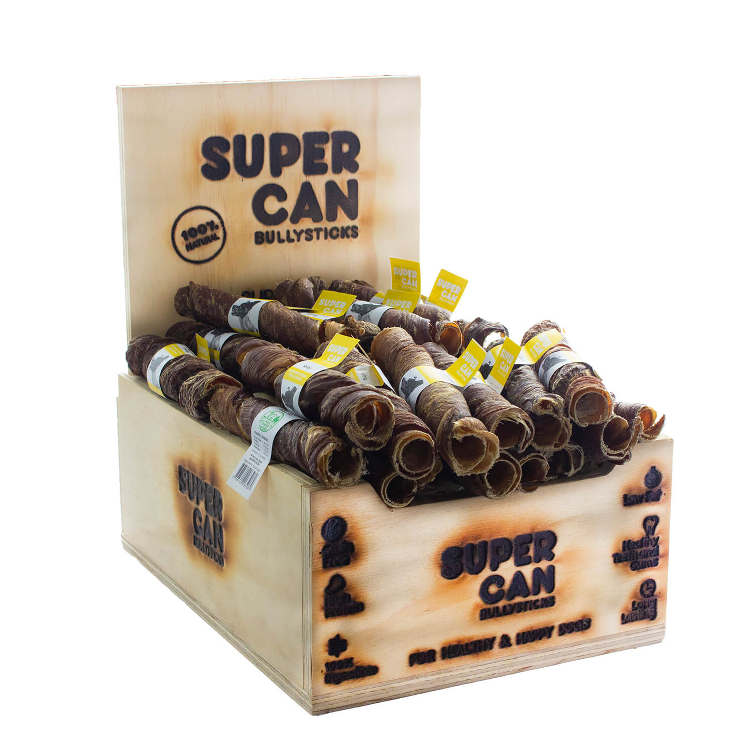 Supercan Pork Gullet Springs + 1 Supercan Wood BOX