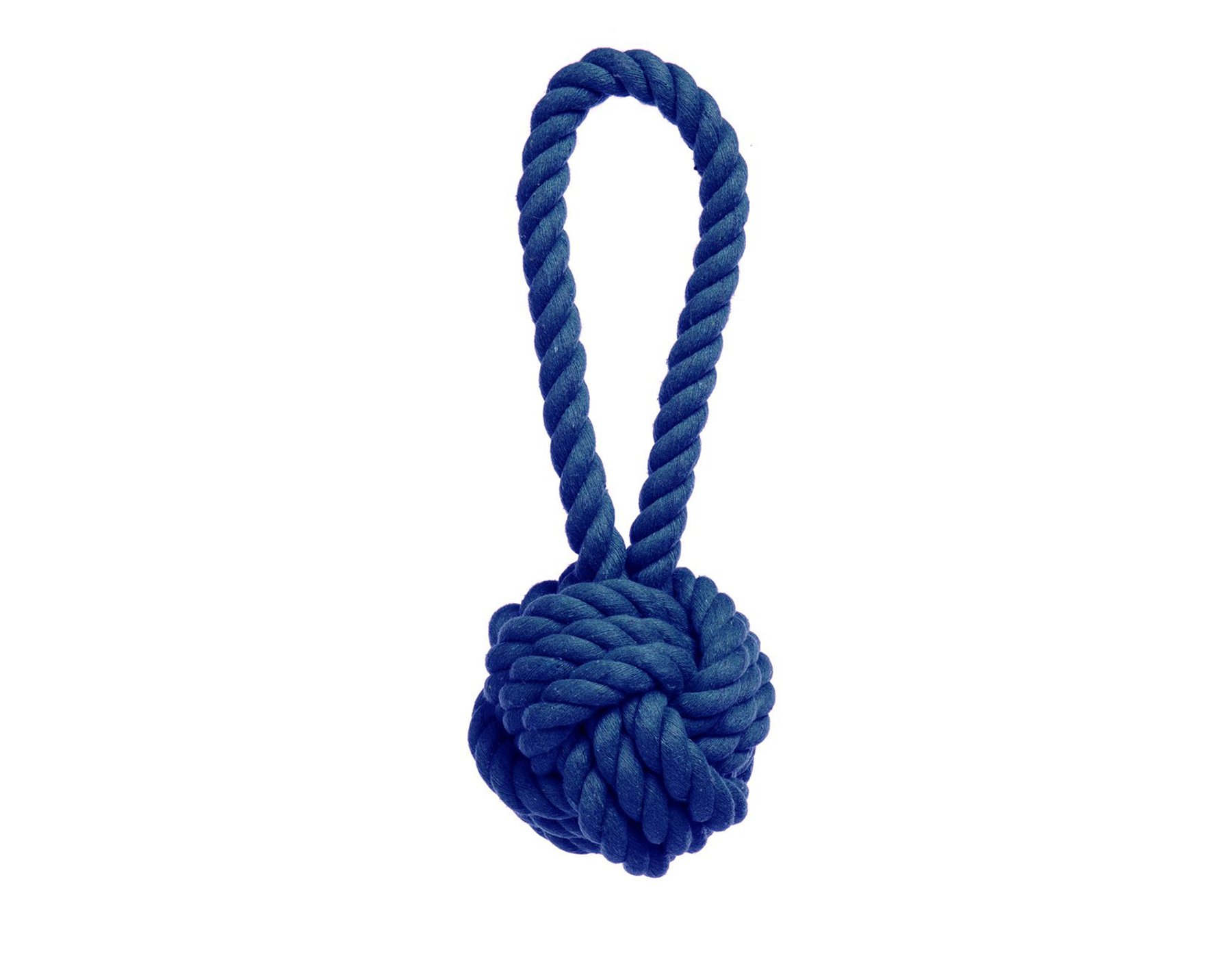 Jax & Bones Celtic Knot Rope Dog Toy Dark Blue Large 5"