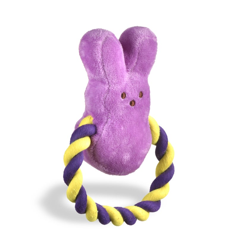 Peeps: 6" Bunny Rope Ring Pull Pet Toy - Assorted Colors