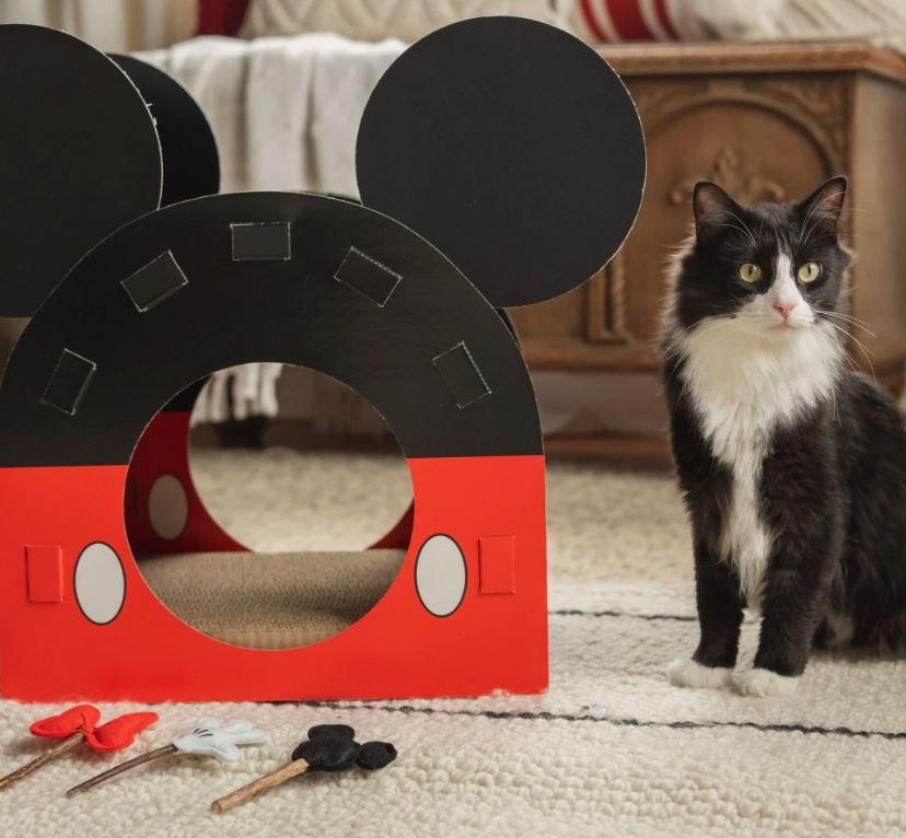Disney Mickey Mouse Cat Scratcher Lounge with Toys
